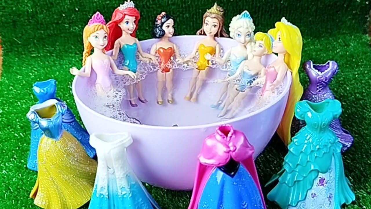 Disney Princess Doll Makeover - DIY Miniature Ideas for Barbie - Wigs ...