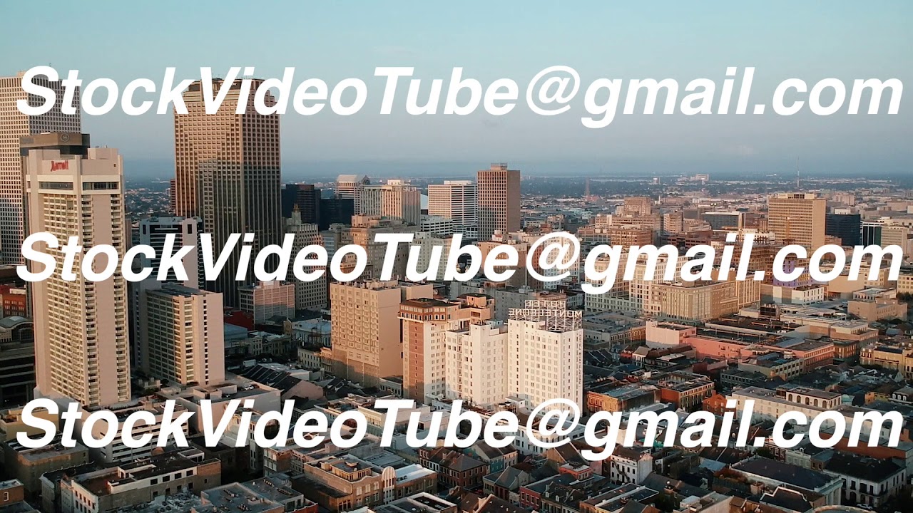 Drone New Orleans Cityscape Skyline Marriott NOLA Downtown City French ...