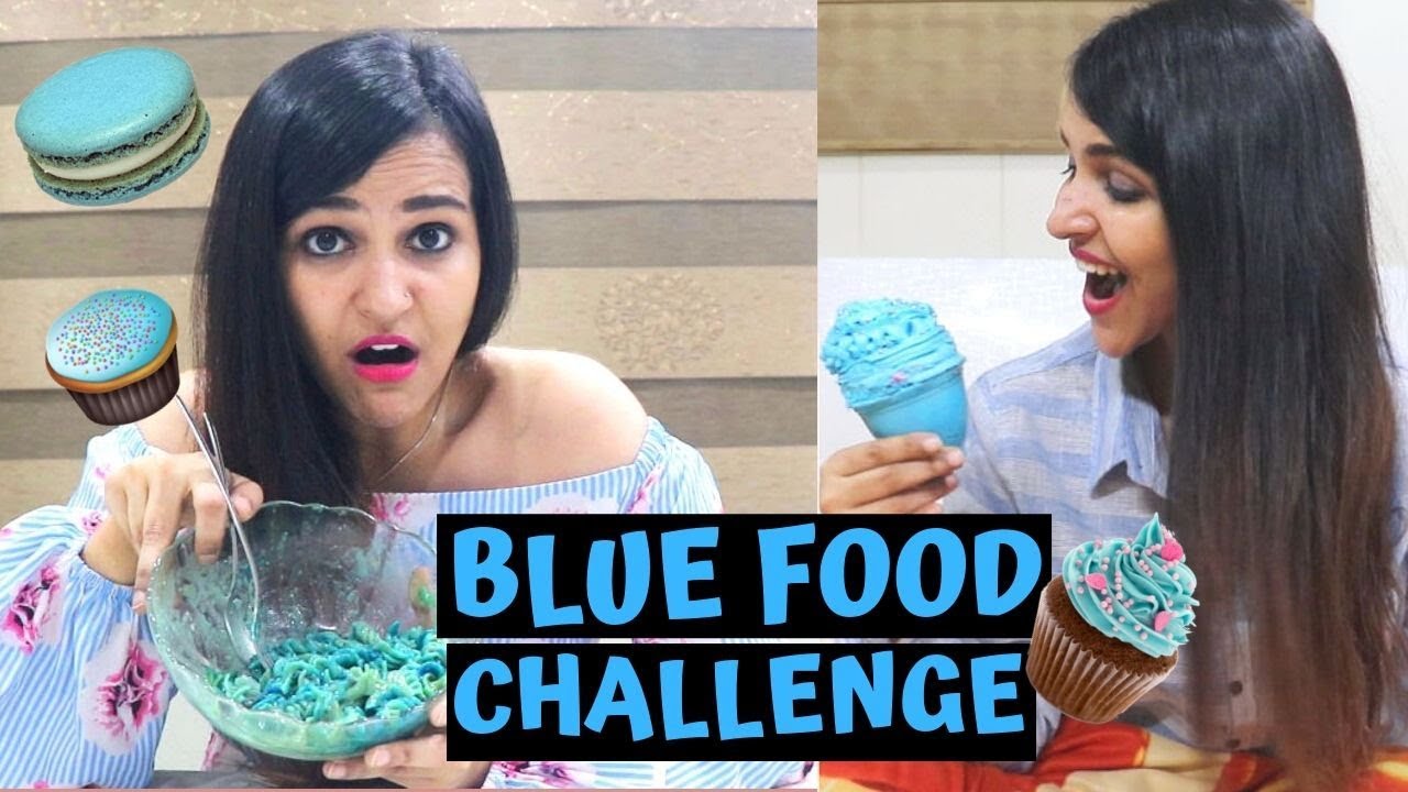 I only ate BLUE Food for 24 Hours! *DISGUSTING* - YouTube