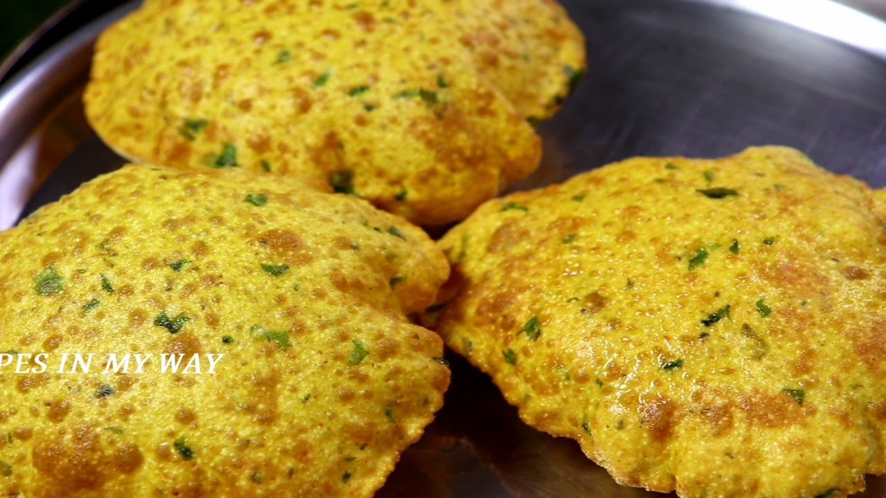 MASALA POORI - மசாலா பூரி - கடலை மாவு பூரி - BESAN FLOUR PURI - POORI ...