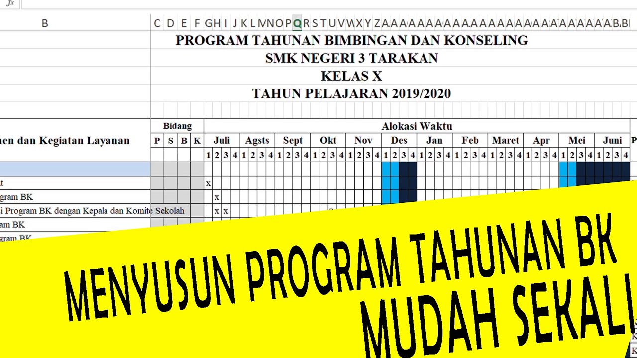 Mudah Sekali Menyusun Program Tahunan BK Berdasarkan Asesmen Kebutuhan ...