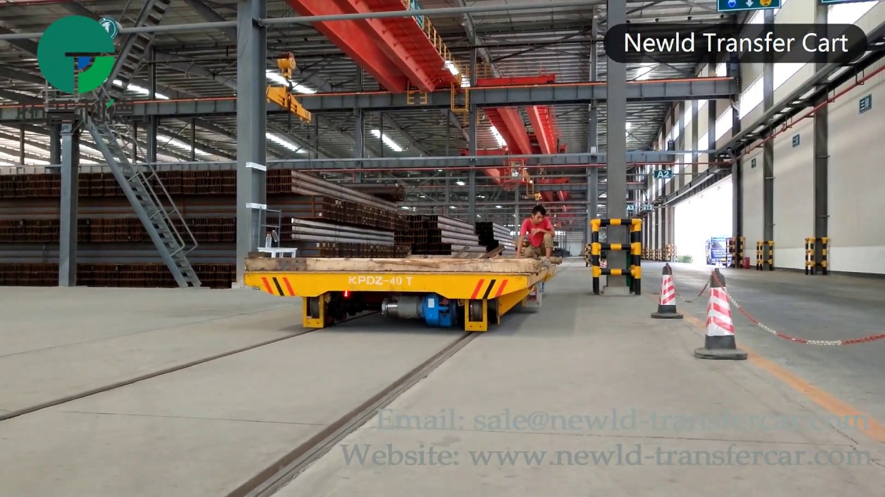 Industrial Transfer Wagon - Automatic Rail Trolley - YouTube