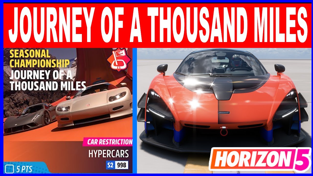 Forza Horizon 5 JOURNEY OF A THOUSAND MILES Seasonal Championship - Car ...