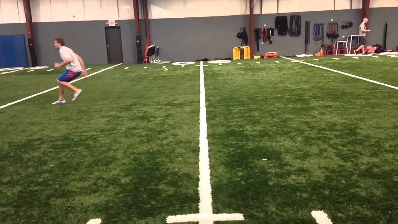 3 Cone: Line Agility sprint-backpedal-sprint - YouTube
