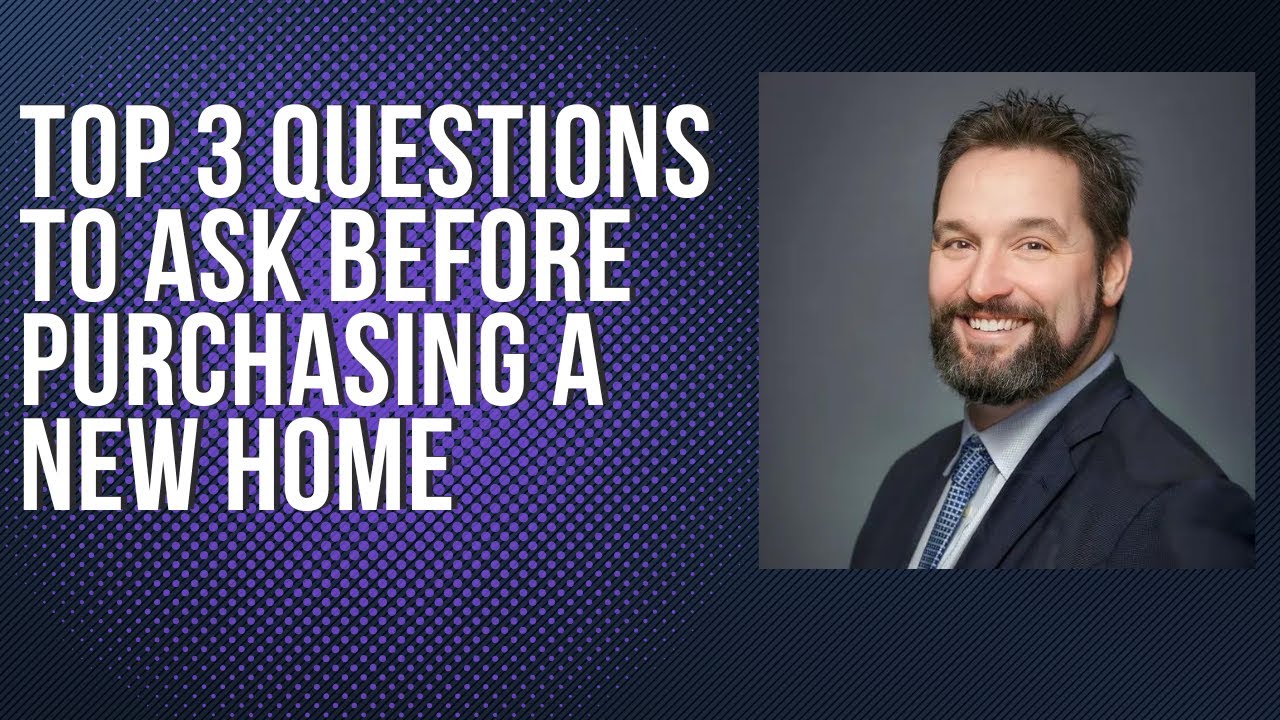 Top 3 Questions Before Purchasing a Home - YouTube
