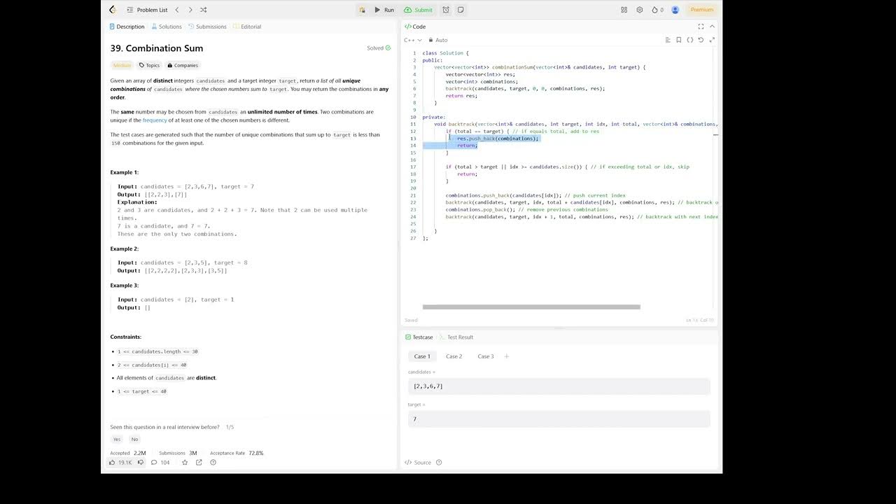 Combination Sum - YouTube