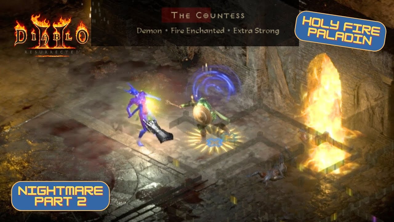 Diablo 2: Holy Fire Paladin - Nightmare Part 2 - YouTube