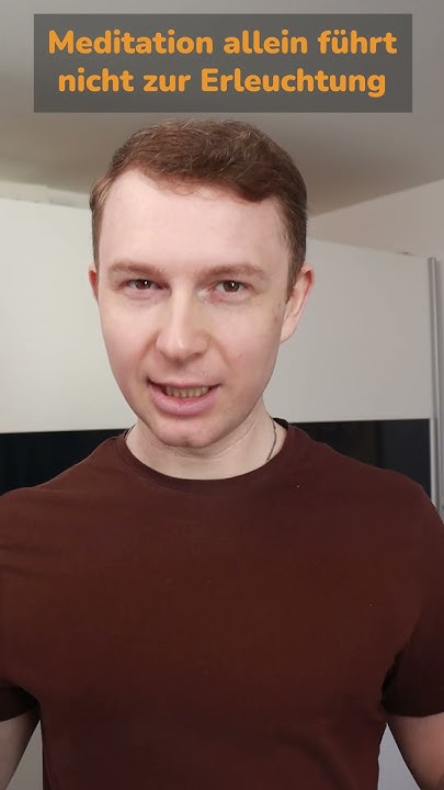 Meditation allein führt dich nicht zur Erleuchtung - YouTube