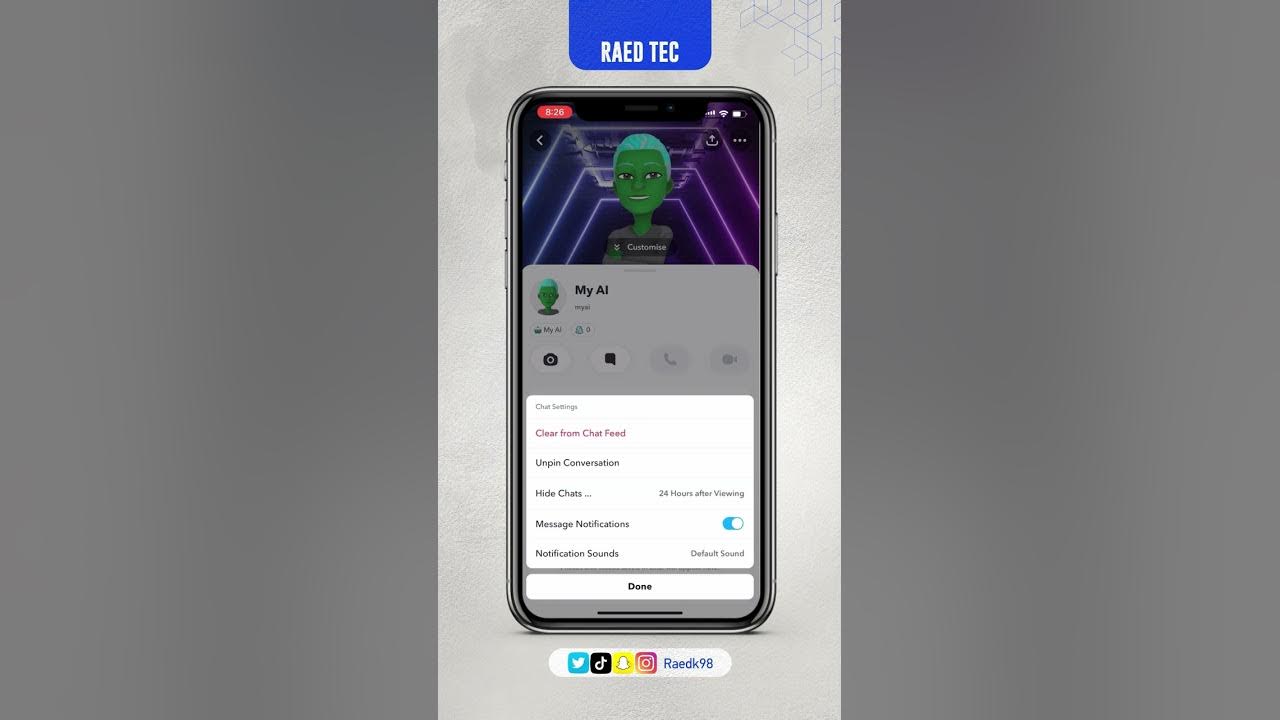 الطريقة الصحيحة لحذف الذكاء الاصطناعي My Ai من السناب شات 👍🏻🔥 Youtube