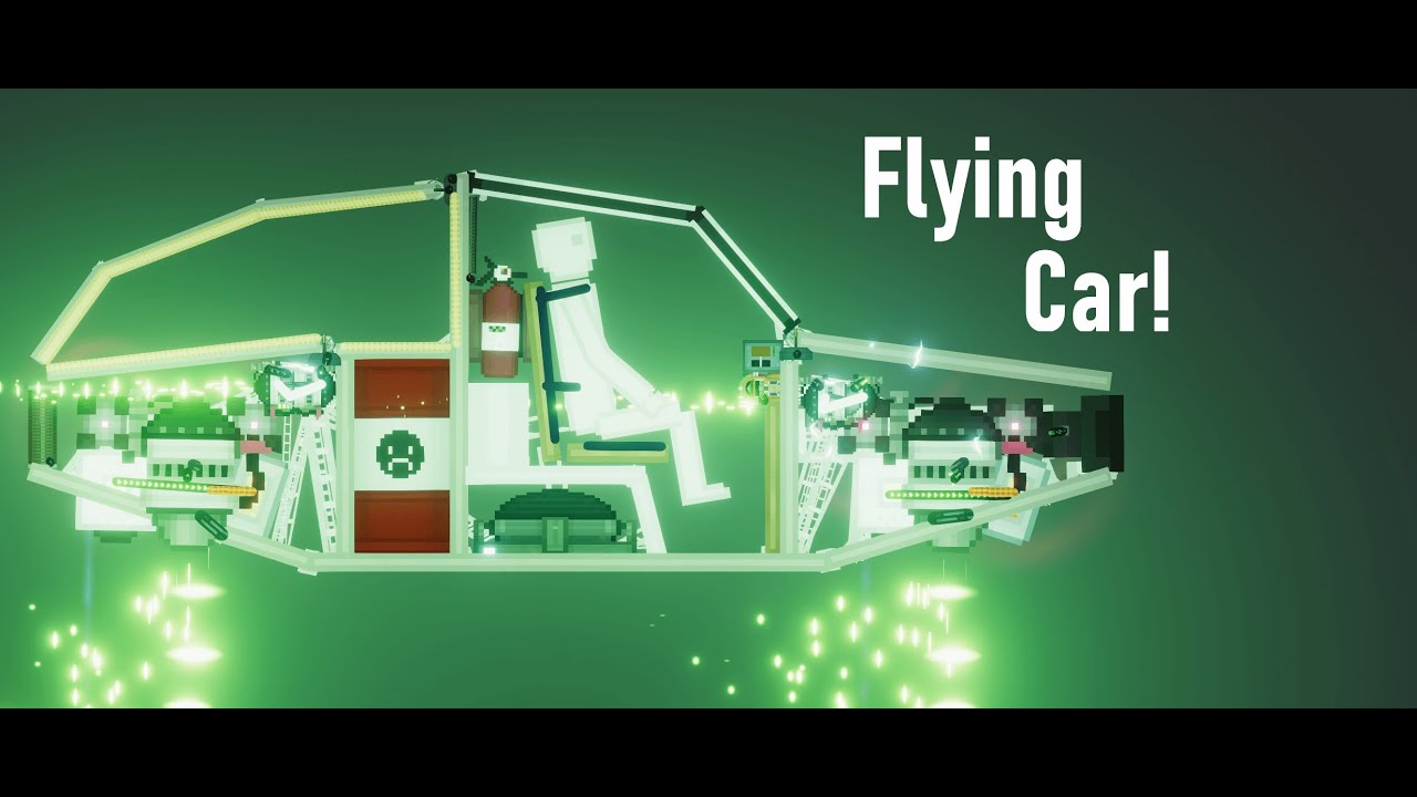 New! Flying Car In People Playground - YouTube