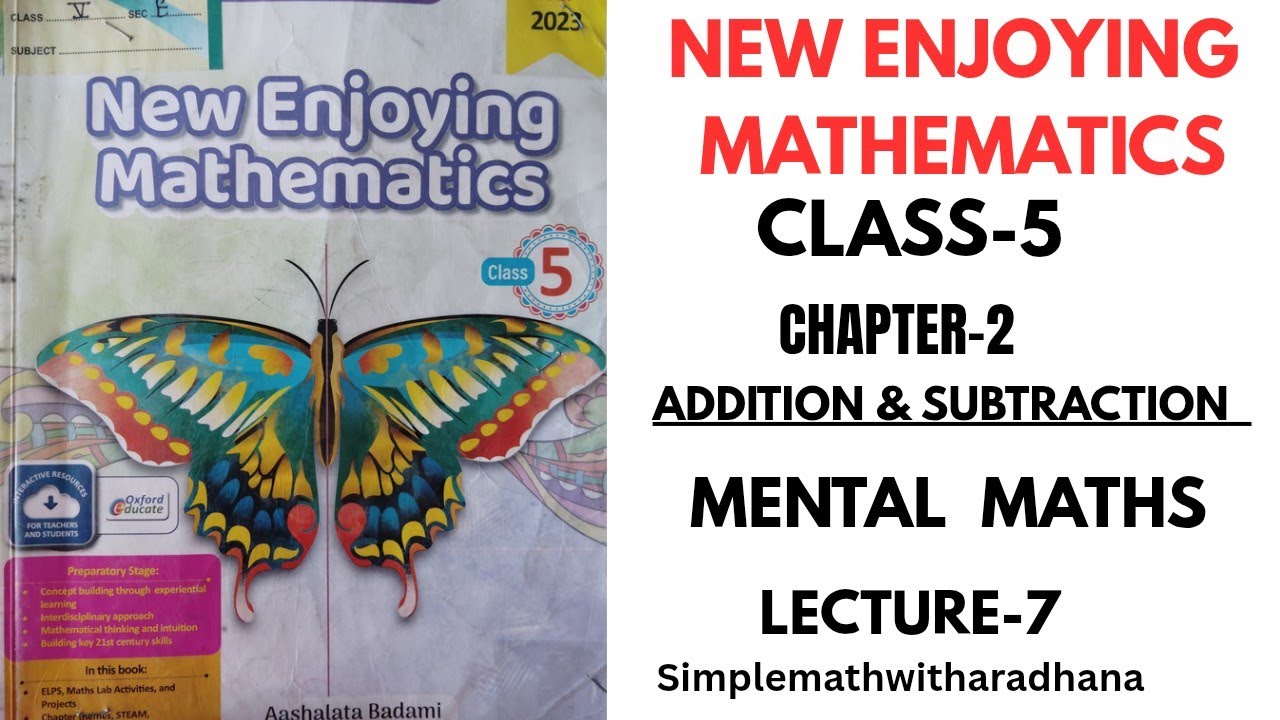 NEW ENJOYING MATHEMATICS || CLASS 5 || CHAPTER 2 || ADDITION & SUBTRACTION || MENTAL MATHS ...