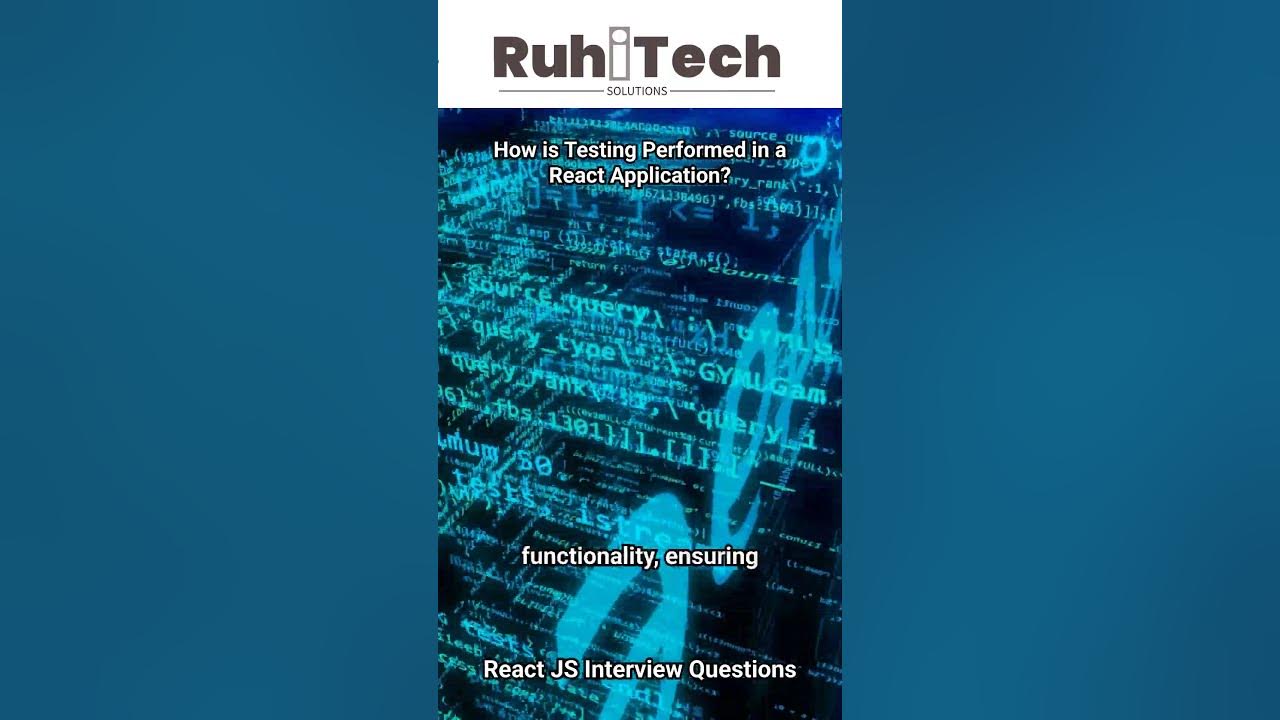 React Js Testing In React Application Reactjsinterviewquestions Reactjstutorial Reactjs Job