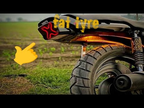 Fat Tyre in splendor / full modified splendor @ViratFagna - YouTube