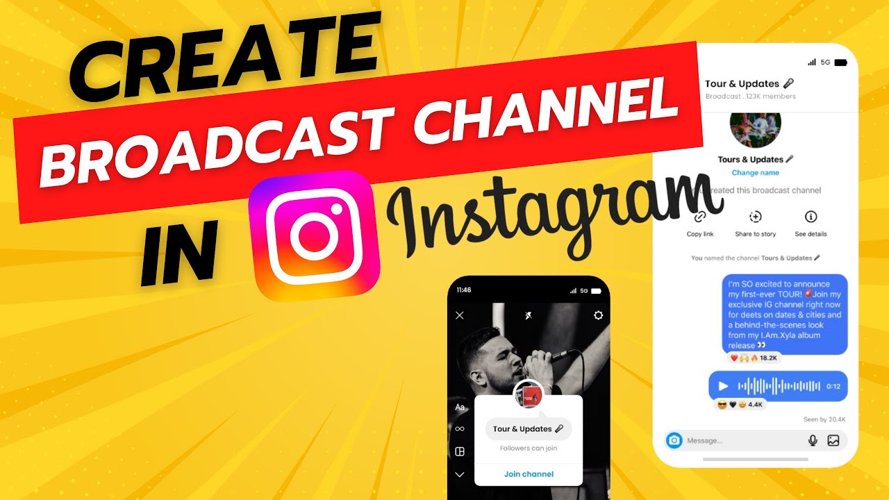 How To Create a Broadcast Channel On Instagram - Full Guide - YouTube