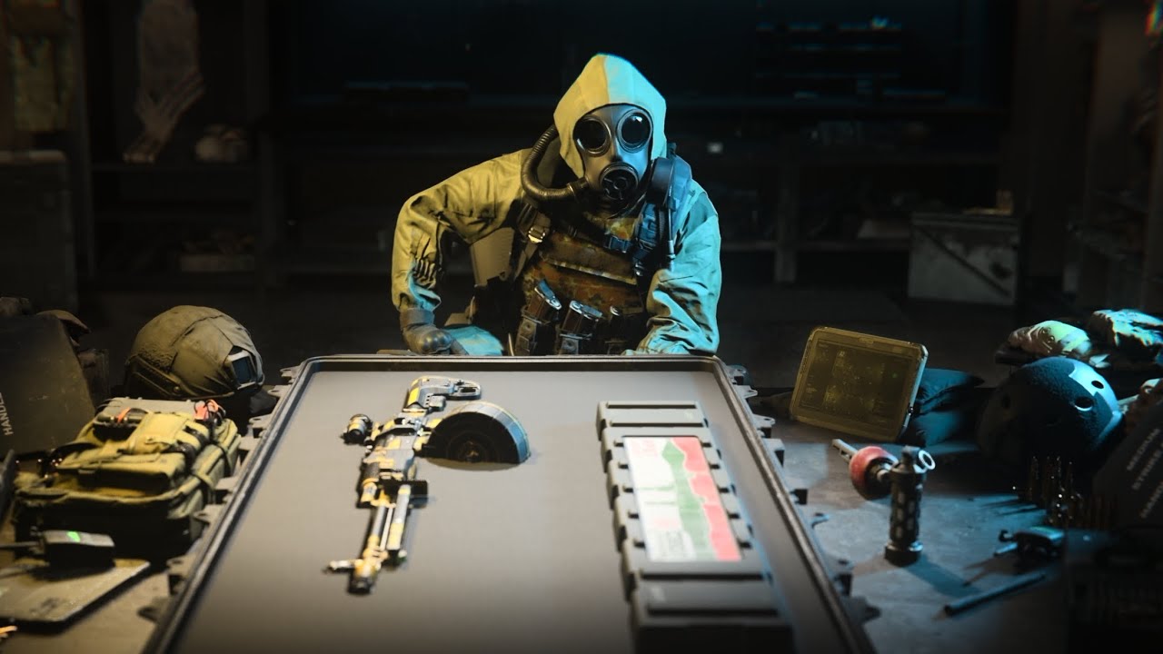 Konig Biohazard Operator Skin + CAUTION TAPE LMG DMZ REWARDS w/slow ...