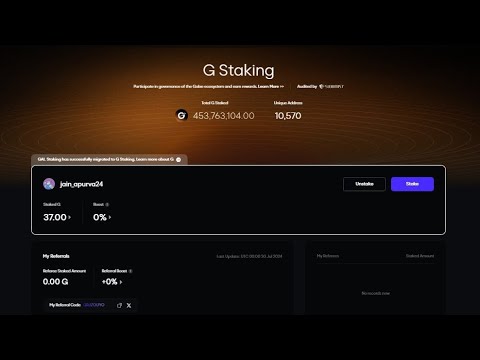 Galxe G Staking Guide | How to Stake & Unstake After Gal Migration | #galxe - YouTube