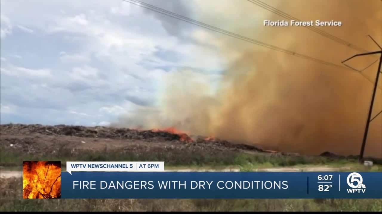 Dry weather creates dangerous fire conditions - YouTube