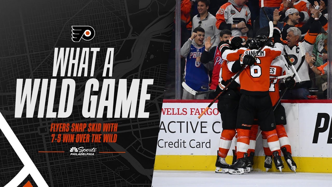 Couturier scores hat trick, Flyers snap skid on a WILD Saturday ...