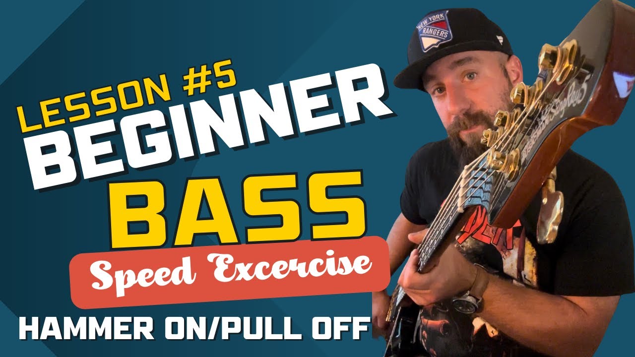Beginner Bass Lesson #5: Speed Exercise (Hammer On/Pull Off) - YouTube
