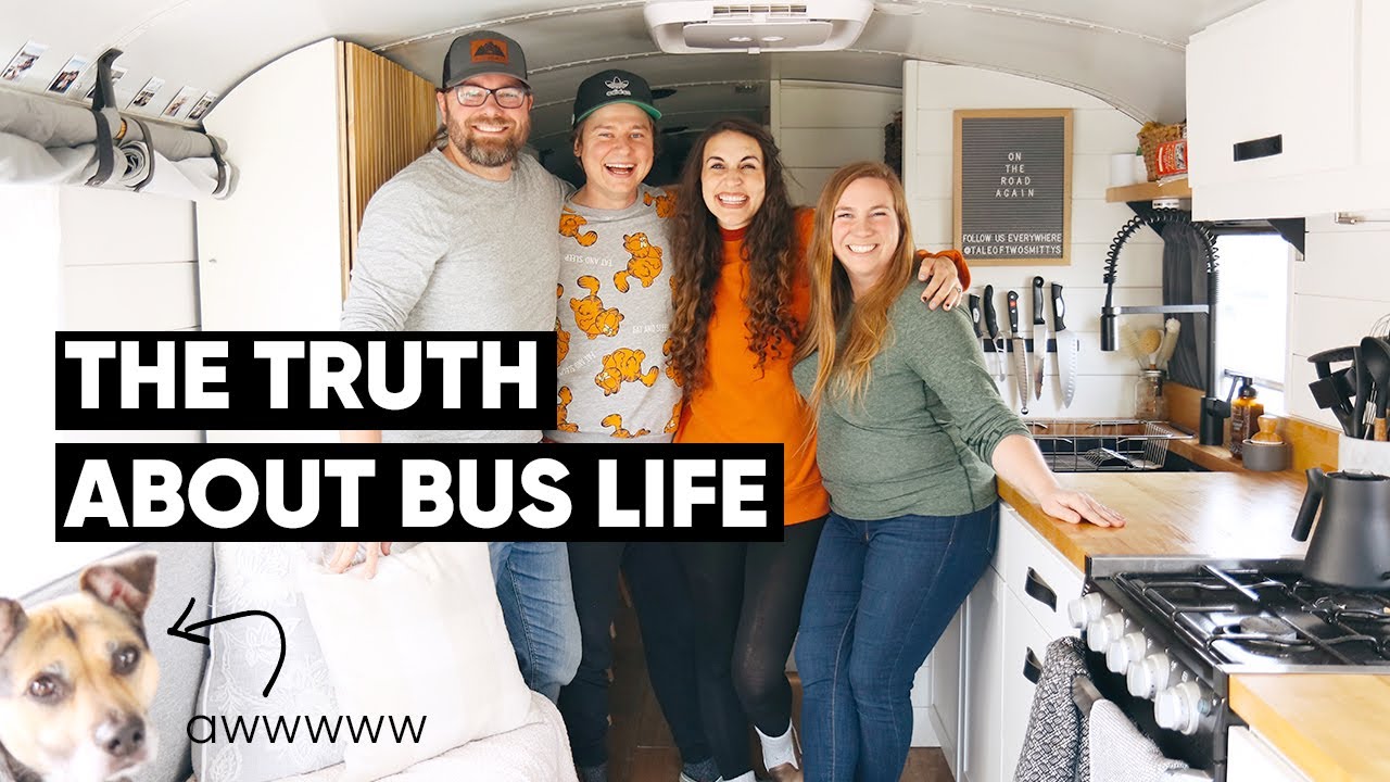 The TRUTH about BUS LIFE || First Year Of Full Time Travel Questions ...