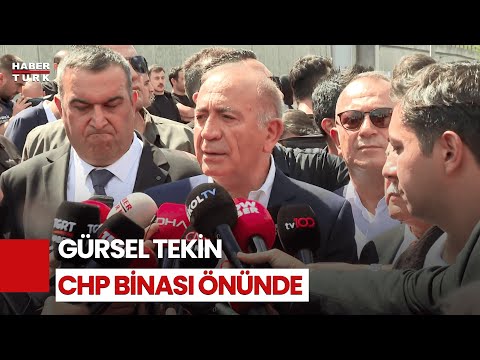 CANLI | Gürsel Tekin CHP binası önünde