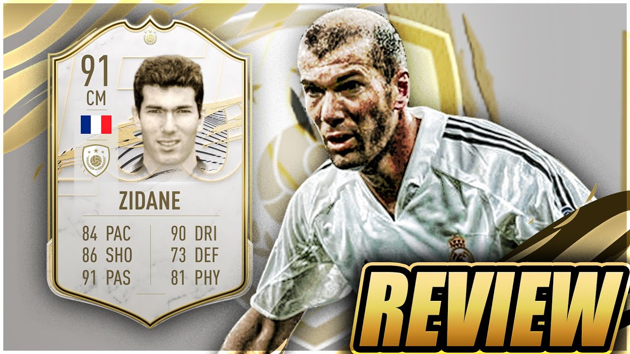 COMPLETE CARD!!!!!! 91 RATED ZINEDINE ZIDANE PLAYER REVIEW - FIFA 21 ...