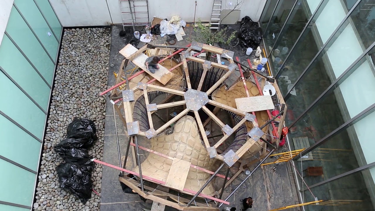 ZHA KnitCandela Construction Process - YouTube