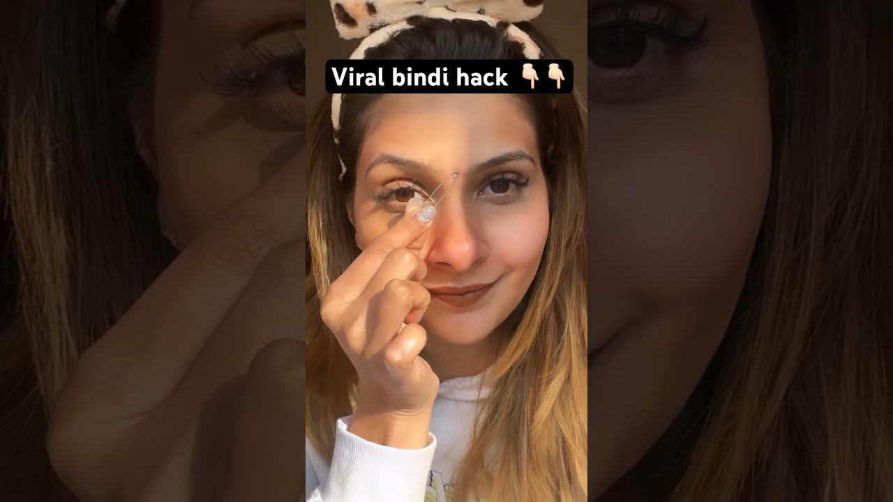 Viral bindi hack #makeup #makeuptutorial #makeuphacks - YouTube