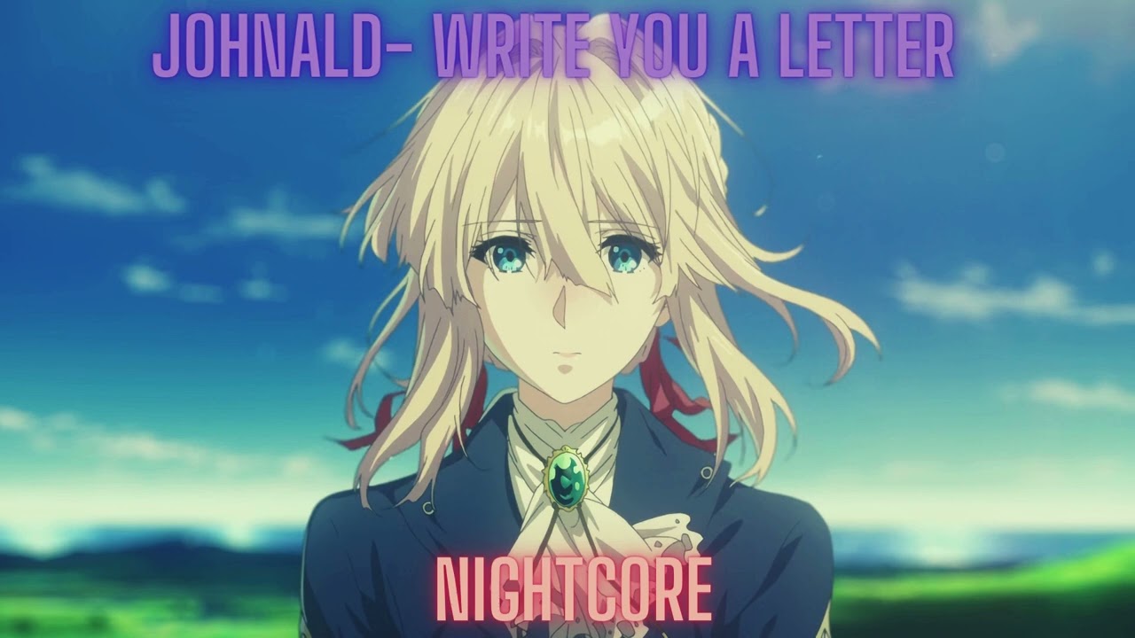 Anime Girl Writing A Letter