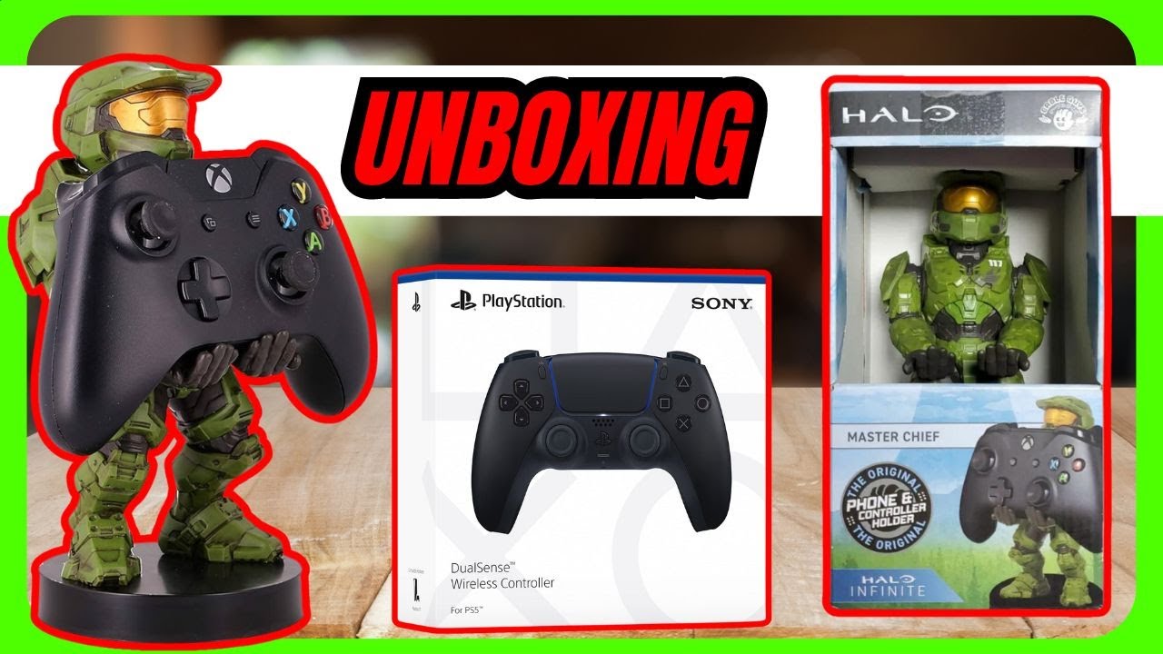 Unboxing: Cable Guys Halo Infinite Master Chief + DualSense PS5 ...