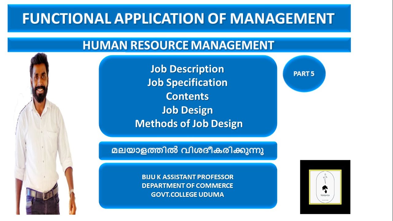 FUNCTIONAL APPLICATION OF MANAGEMENT I HUMAN RESOURCE MANAGEMENT I PART ...