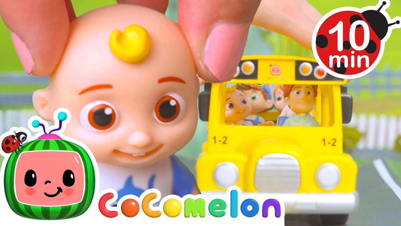 Wheels on My Toy Bus 🚌 Playtime With JJ! | CoComelon Toy Play Learning ...