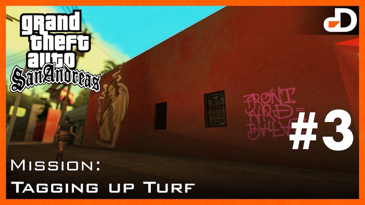 Grand Theft Auto: San Andreas Gameplay - Mission #3 / Tagging up Turf ...