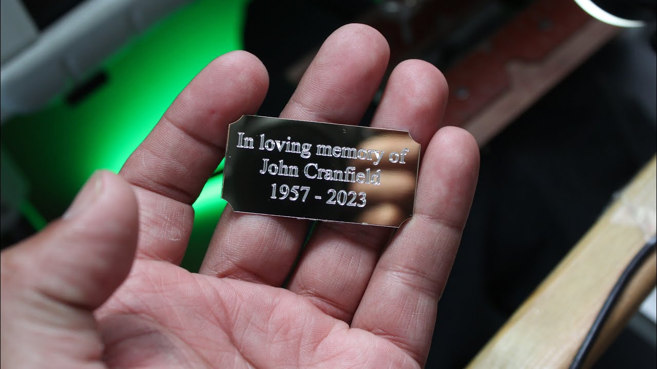 Custom Engraving Gold Plate Engraved with Message - YouTube