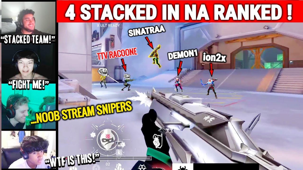 When 4 Stacked in NA Ranked! FT. NRG Demon1, G2 Valyn, Sinatraa & Ion2x ...