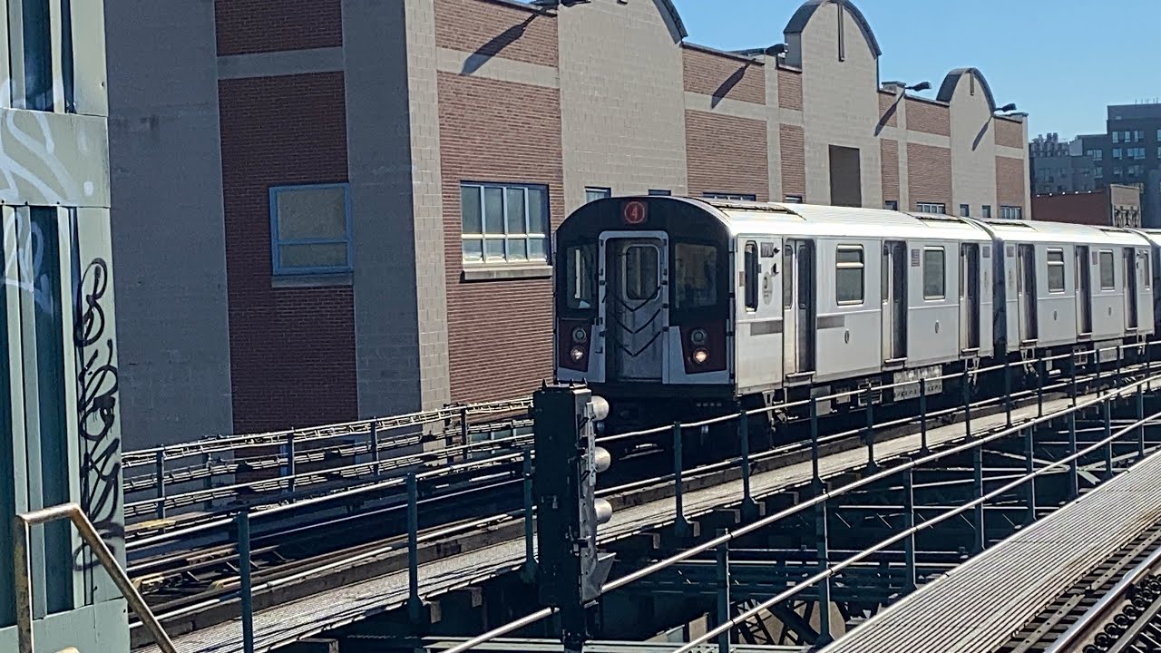 ⁴ᴷ⁶⁰ R142,R142A 4 Train Action At Burnside Avenue - YouTube