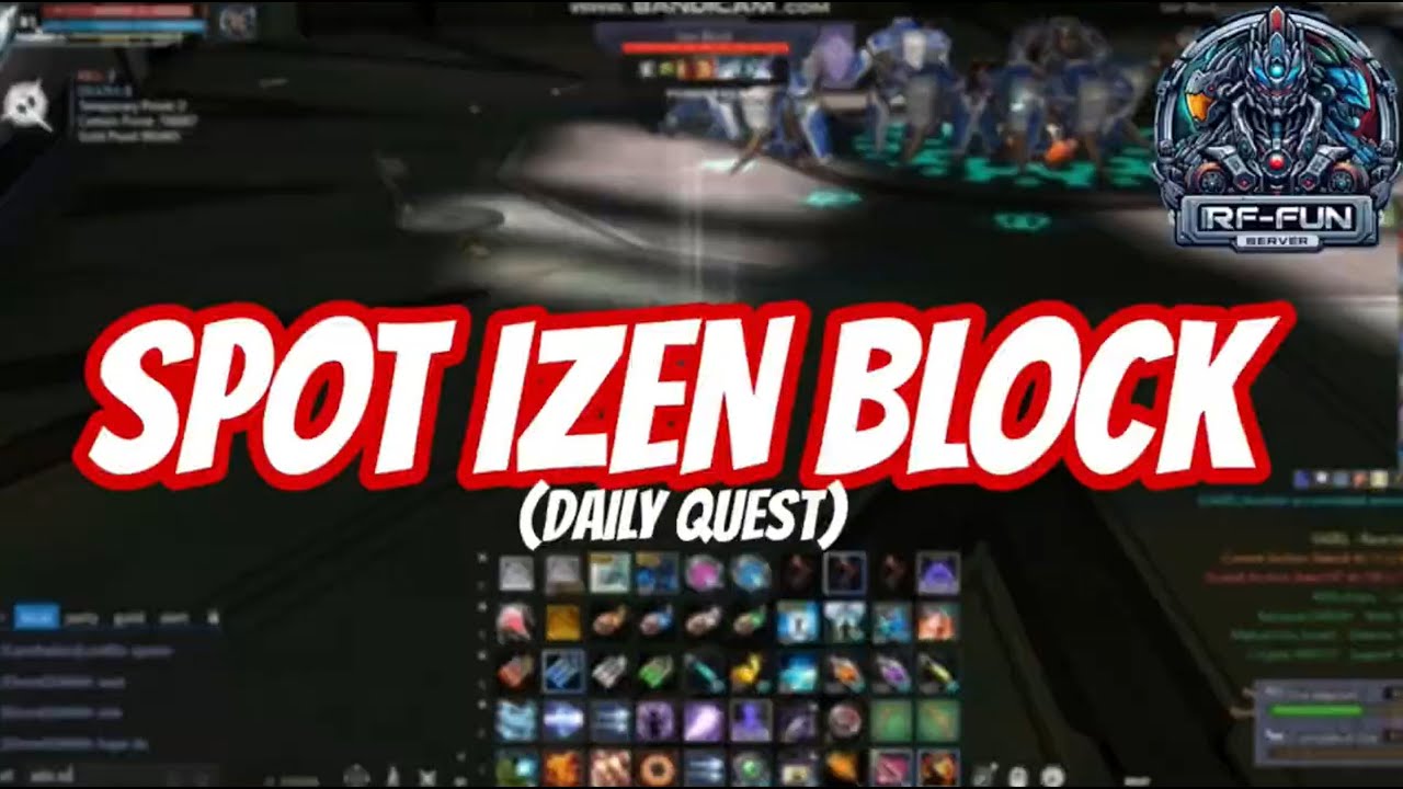 Izen Block - Daily Quest - Redzone Map! RF FUN SERVER - by DARAH - YouTube