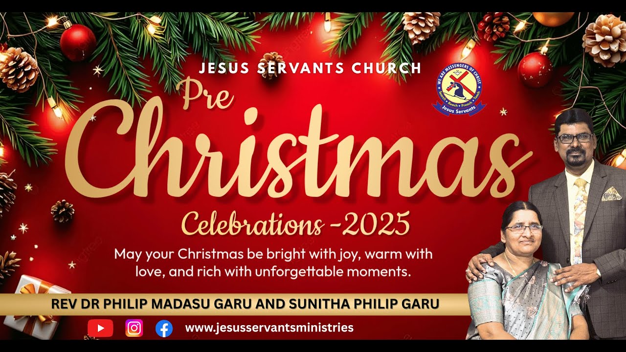 JSM Church Pre Christmas Celebrations | Live Celebration Service | REV ...