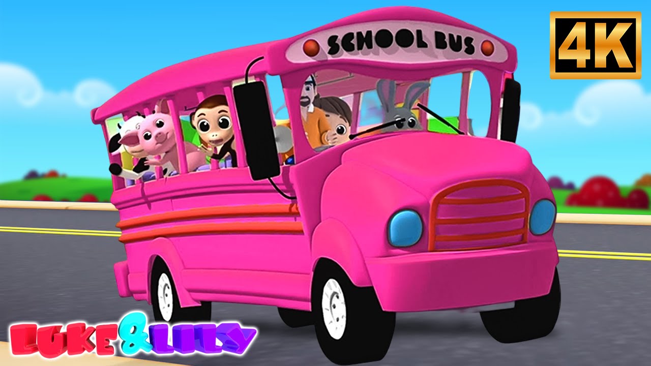 🚍 Les Roues du Bus avec Luke et Lily – Comptines amusantes pour enfants ...