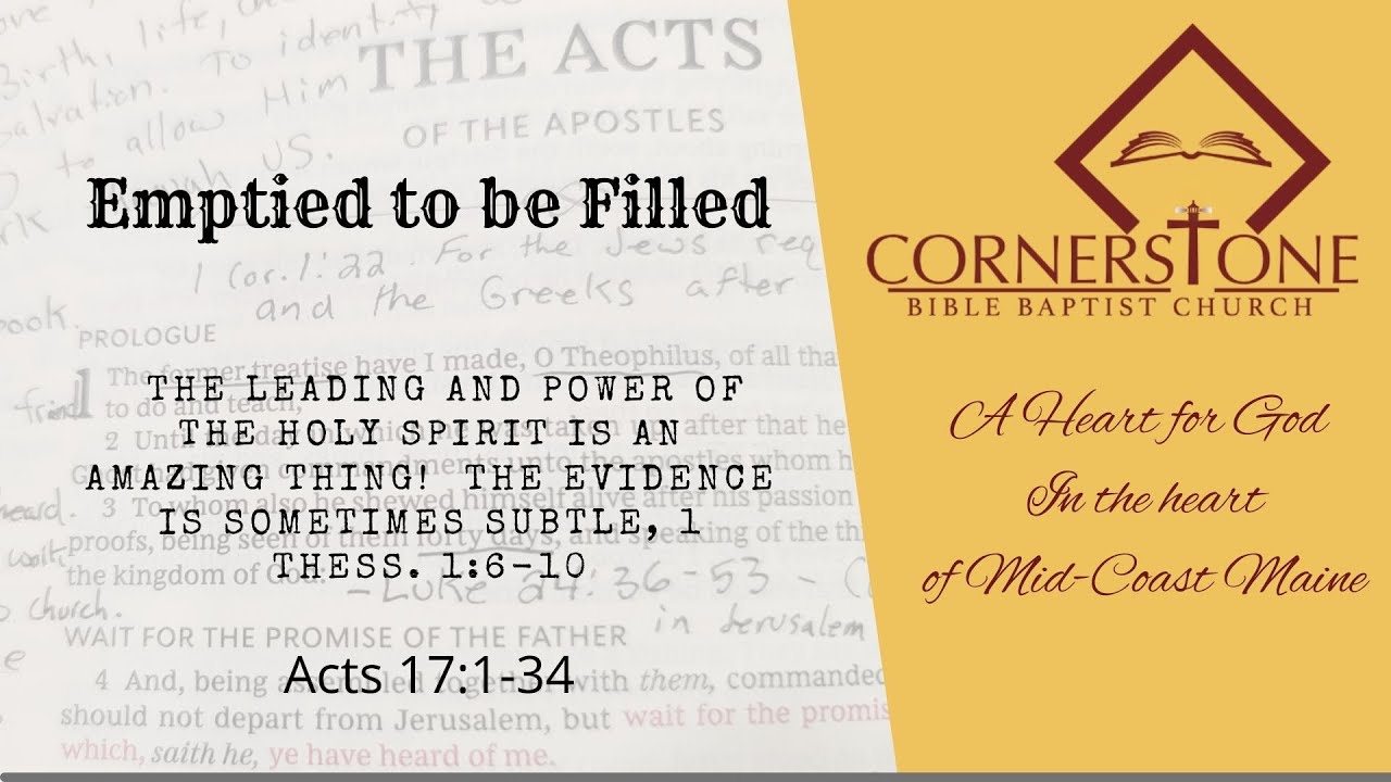 Emptied to be Filled - YouTube