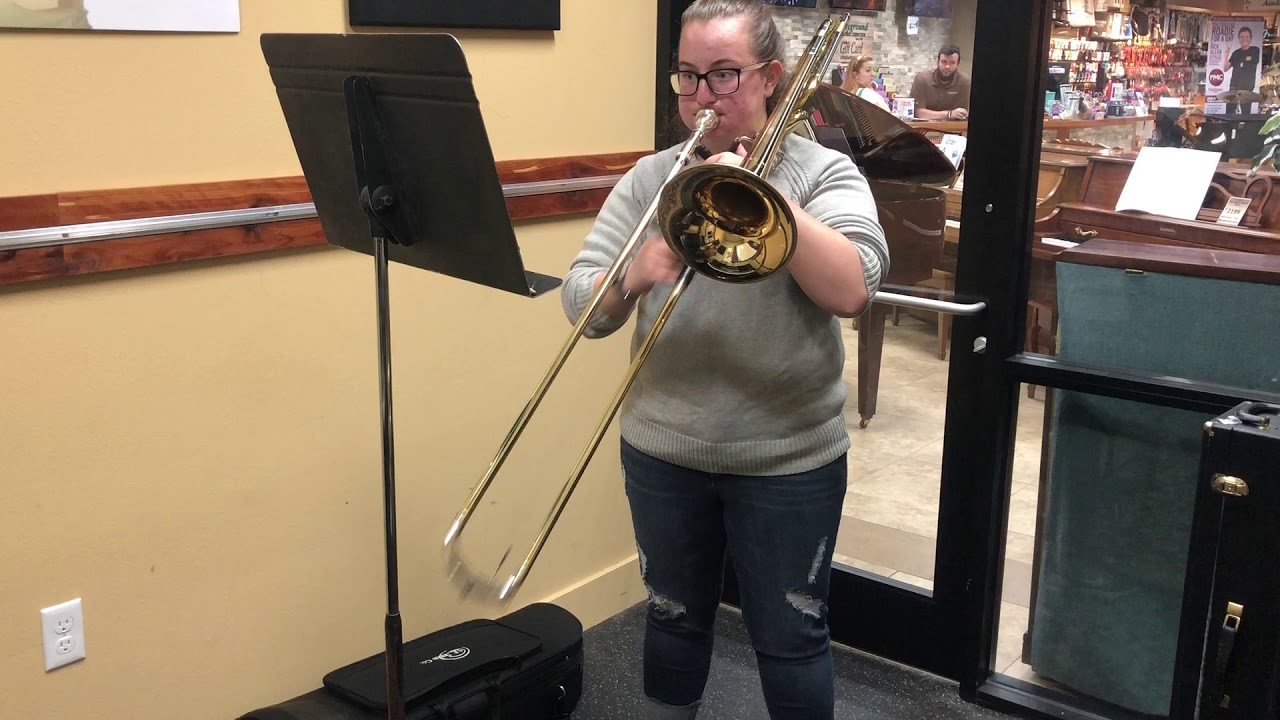 NAFME All National Honor Ensemble Audition ( Trombone ) - YouTube