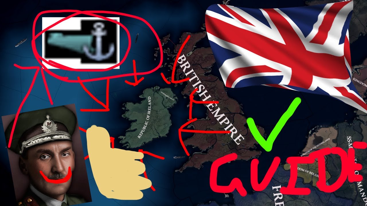 Hoi4 Collapsing world how to invade Ireland as the UK - YouTube