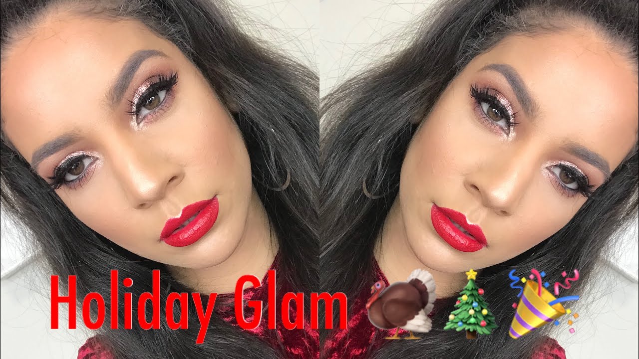 HOLIDAY GLAM MAKEUP TUTORIAL - YouTube