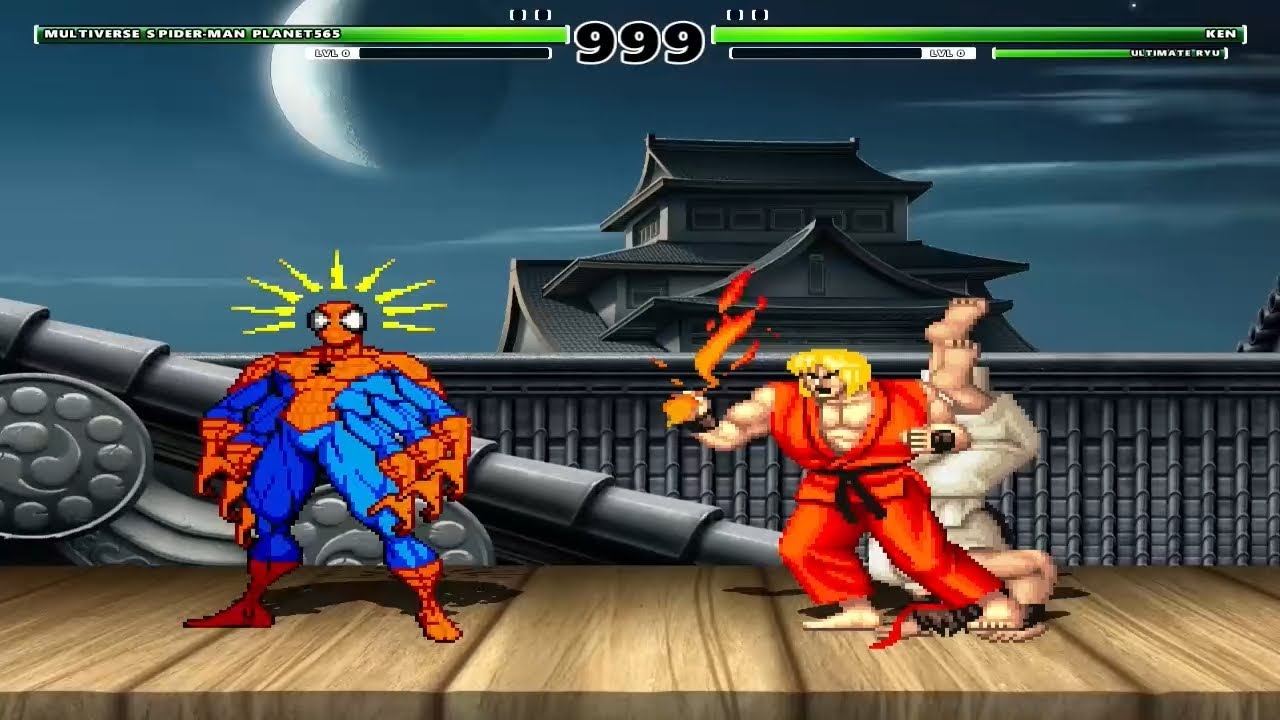 MultiVerse Spider-Man 565 vs Ken & Ryu [MUGEN HIGH LEVEL EPIC BATTLE ...