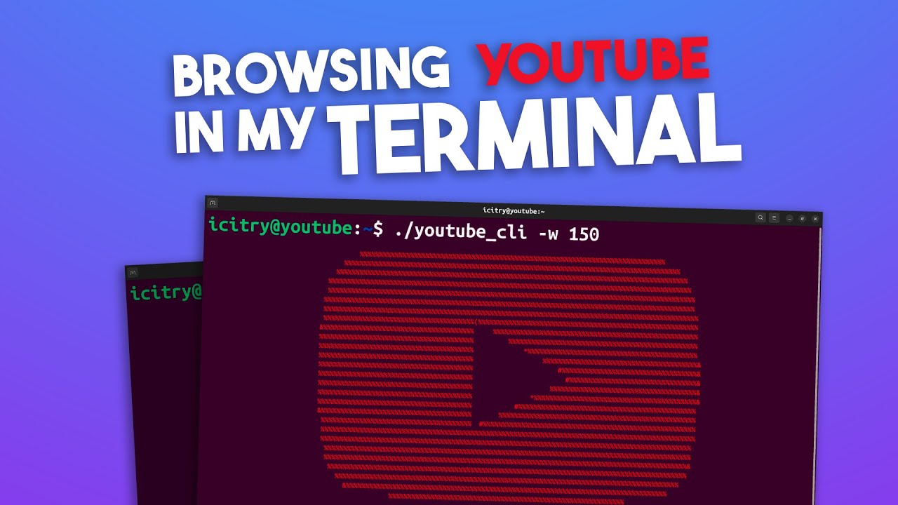 Can I Run Youtube Entirely From My Terminal? (No Browser) - YouTube