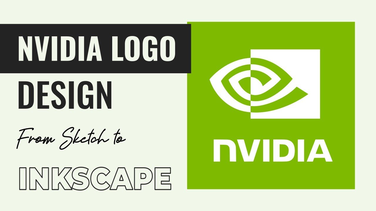 NVidia Logo Design in INKSCAPE with Spiro Path - YouTube