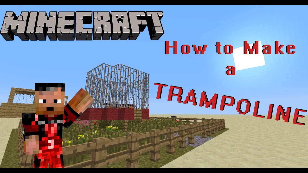 Minecraft: How to make a Trampoline! [Working] 1.7.4 - YouTube