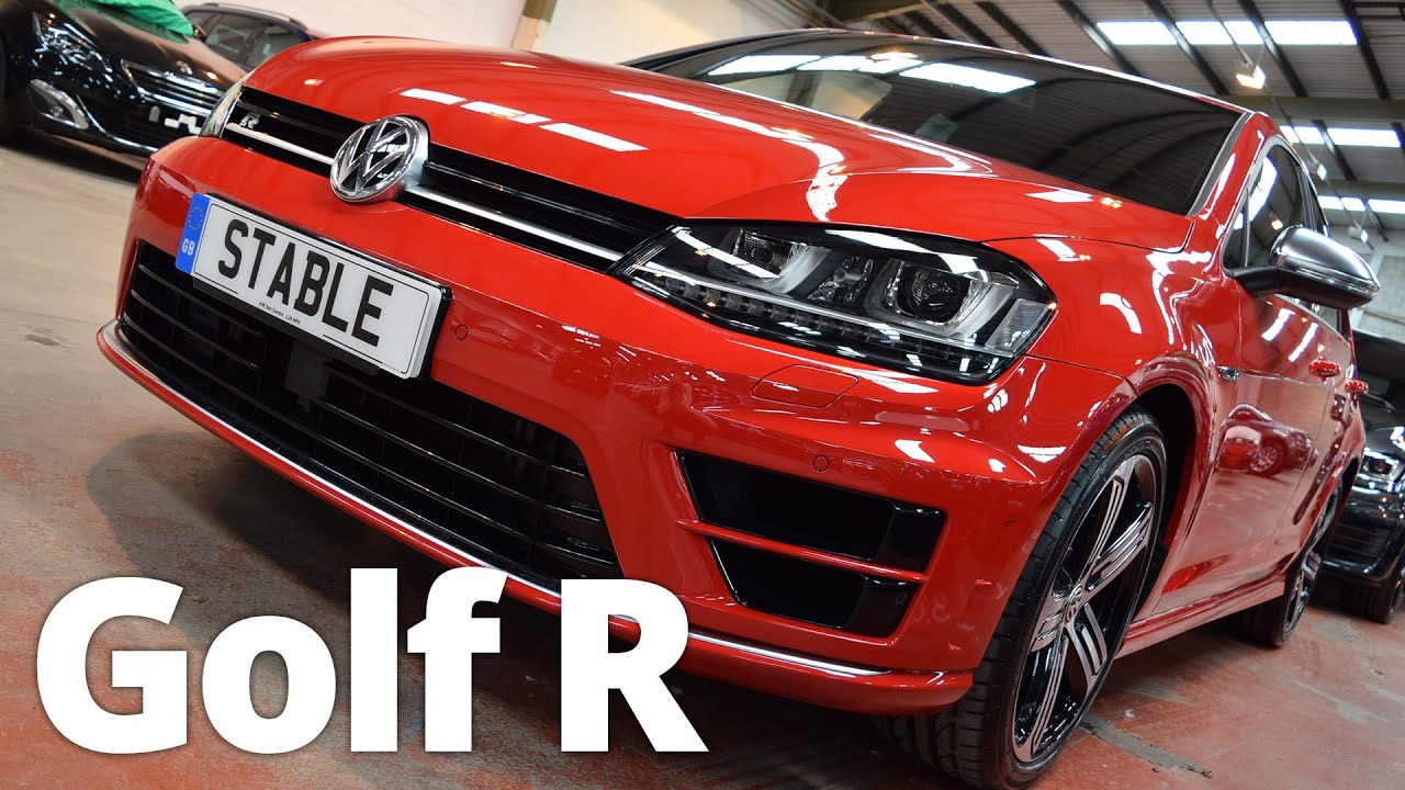 2016 Volkswagen Golf R walk around 2.0 TSI 300PS Red manual - YouTube