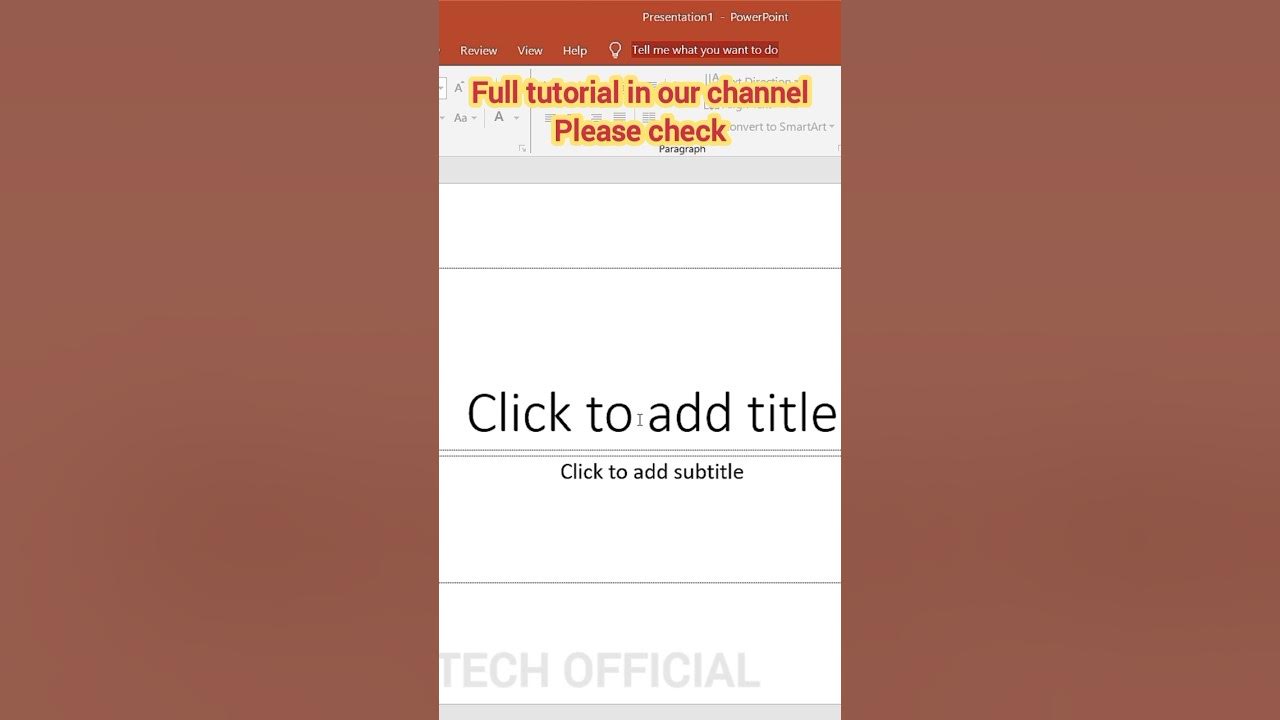 How to add text in click to add title in powerpoint #shorts #knowledge ...