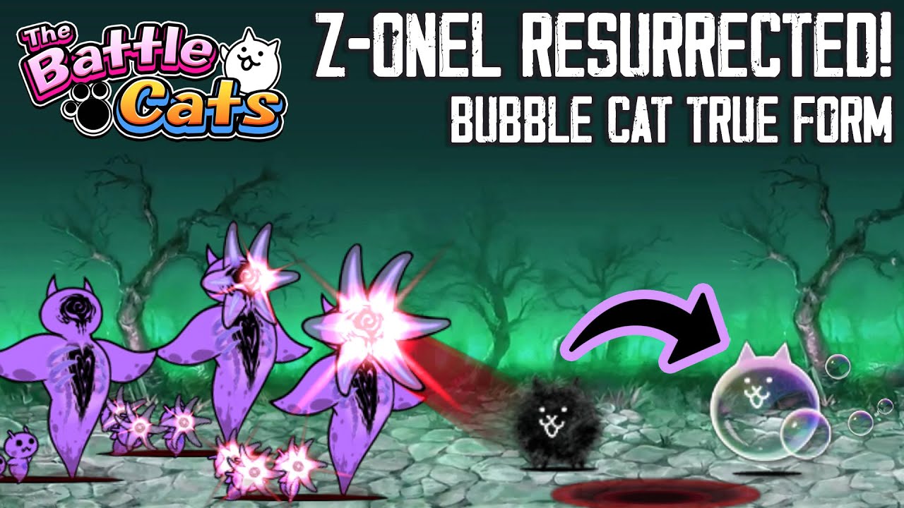 The Battle Cats - Bubble Cat True Form In Z-Onel Resurrected! - YouTube